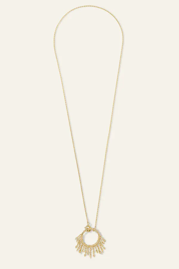 Ba&sh Lina Long Ring Necklace - Gold