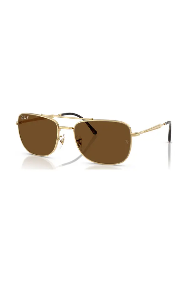 Ray-ban Rectangle Polarized Sunglasses - Gold