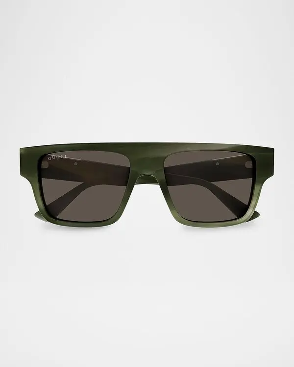 Gucci 53mm Square Sunglasses - Green