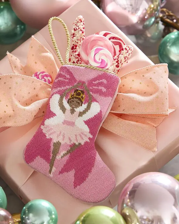 BAUBLE STOCKINGS X SAINTY NELSEN The Brianna Ballerina Mini Bauble Stocking - One-color