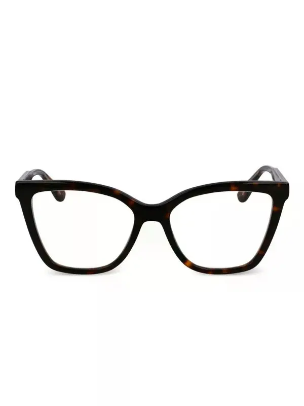 Calvin Klein Tortoiseshell-pattern Square-frame Glasses