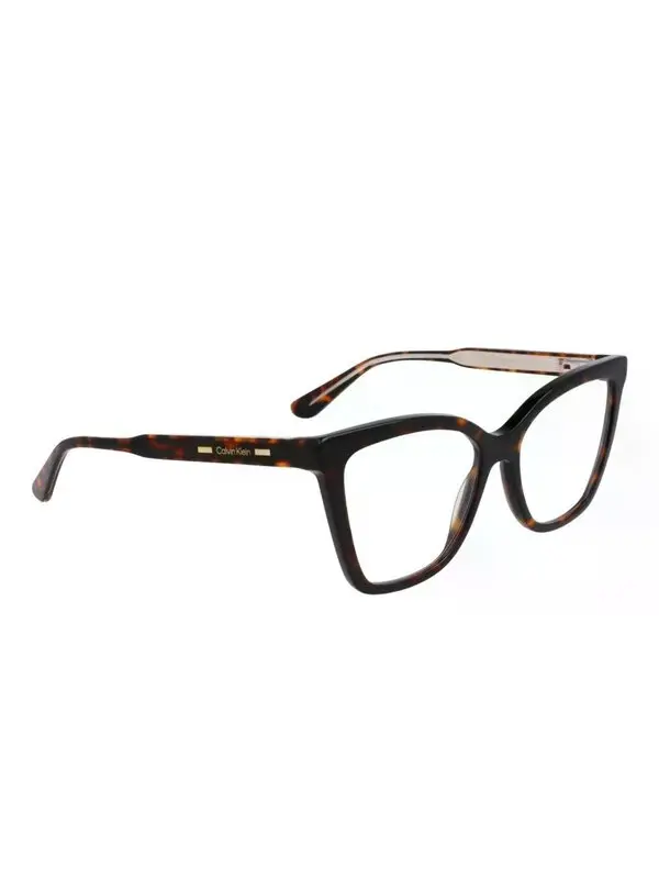 Calvin Klein Tortoiseshell-pattern Square-frame Glasses