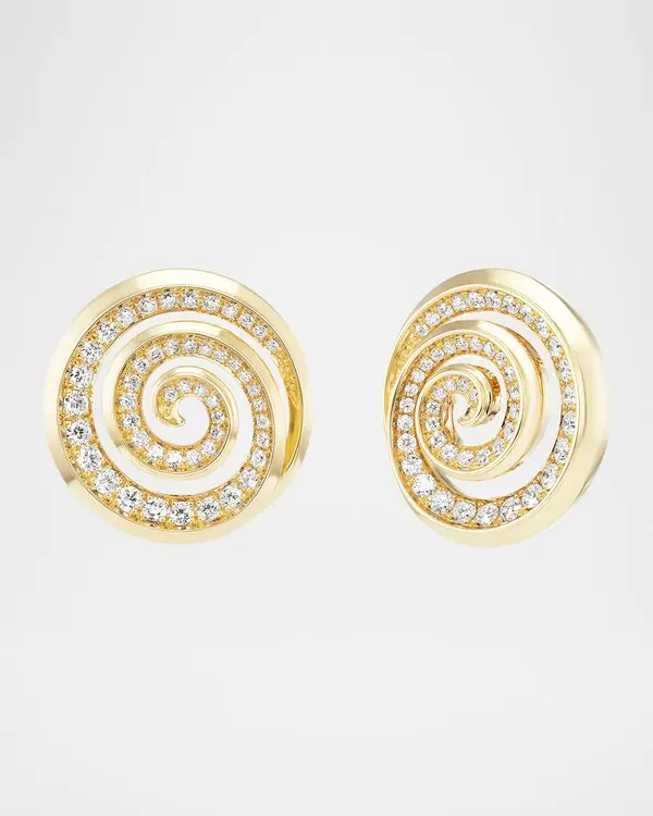 EMILY P. WHEELER Spiral Stud Earrings - Yellowgold