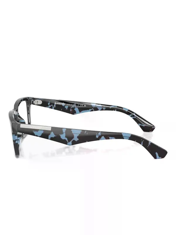 Burberry Tortoiseshell Rectangle Eyeglasses
