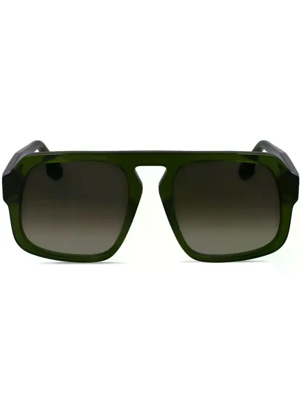 Victoria Beckham Pilot-frame Sunglasses - Green