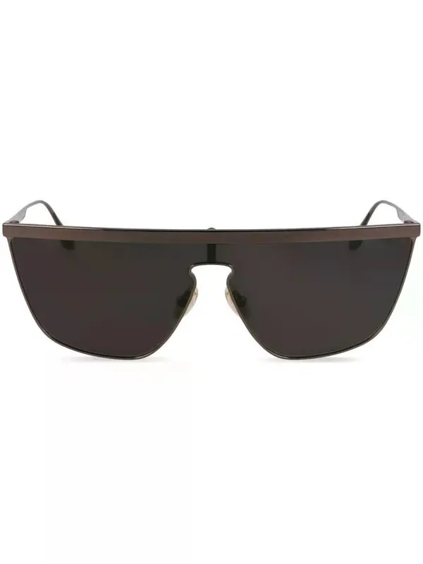 Victoria Beckham Geometric-frame Sunglasses - Grey