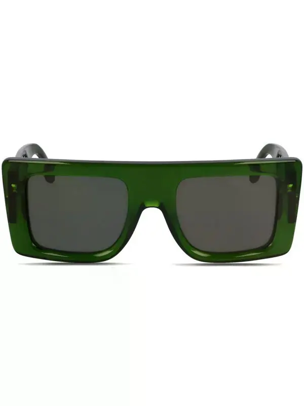 Victoria Beckham Logo-plaque Sunglasses - Green
