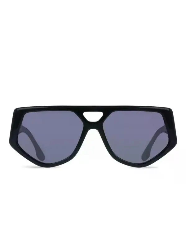 Victoria Beckham Geometric-frame Sunglasses - Black