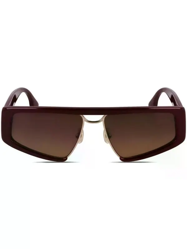 Victoria Beckham Rectangle-frame Sunglasses - Red
