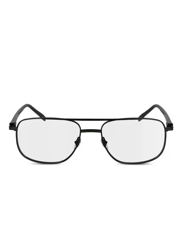 Lacoste Metal Rectangle Eyeglasses - Black