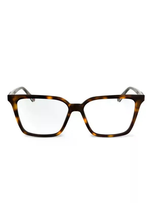 Calvin Klein Tortoiseshell Squared Eyeglasses - Brown