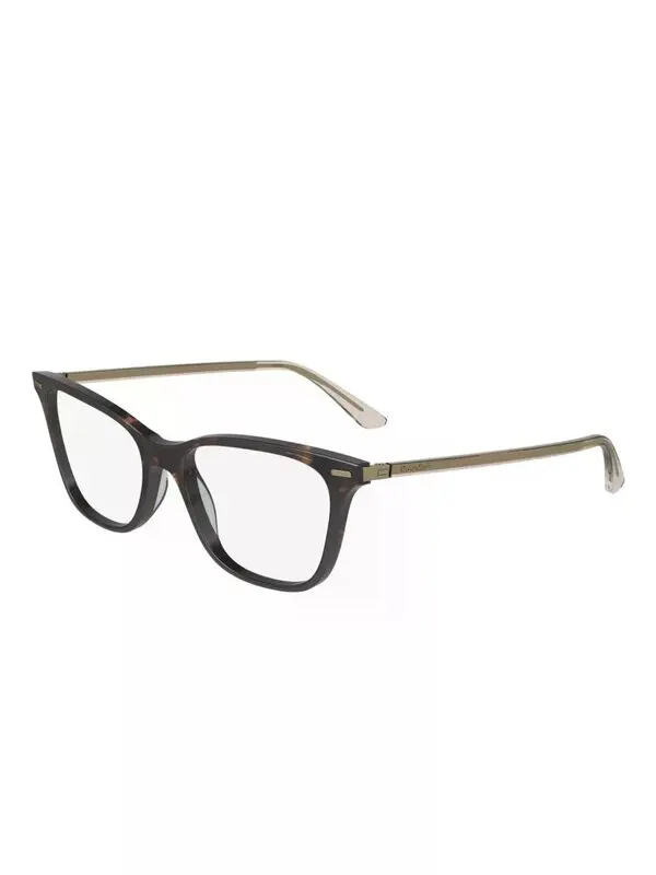 Calvin Klein Tortoiseshell Square-frame Glasses