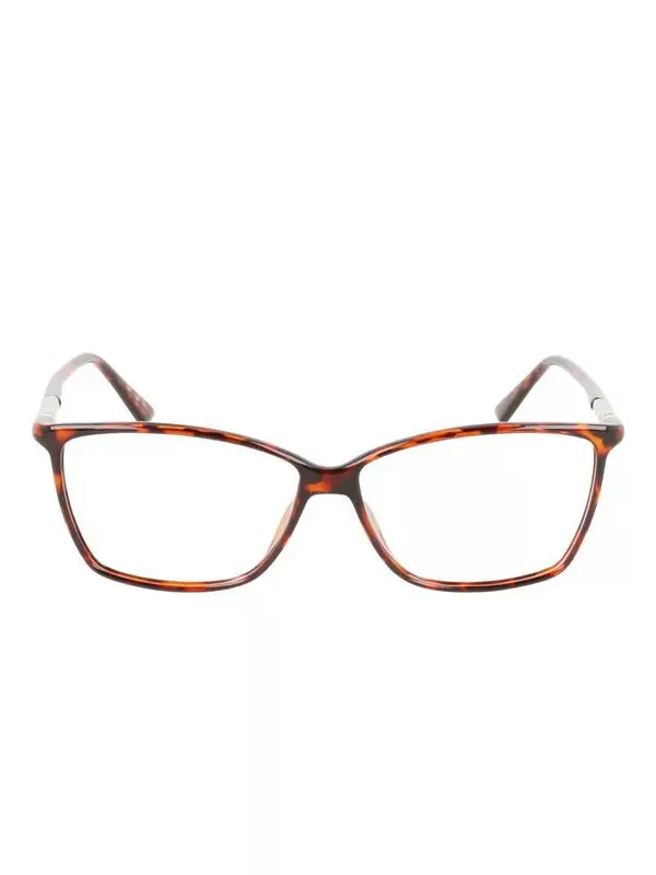 Calvin Klein Tortoiseshell Square-frame Glasses