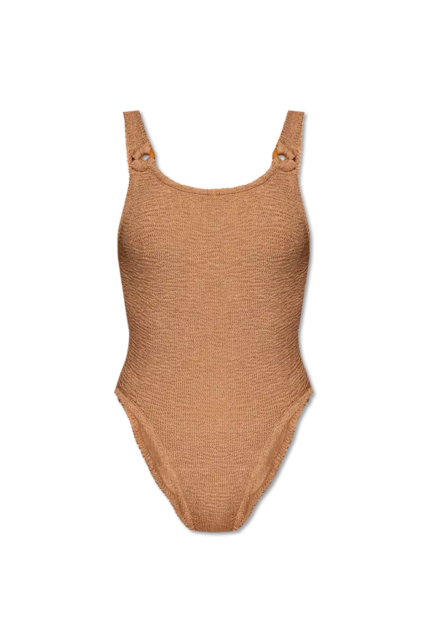Hunza G One-piece Swimsuit - Brown