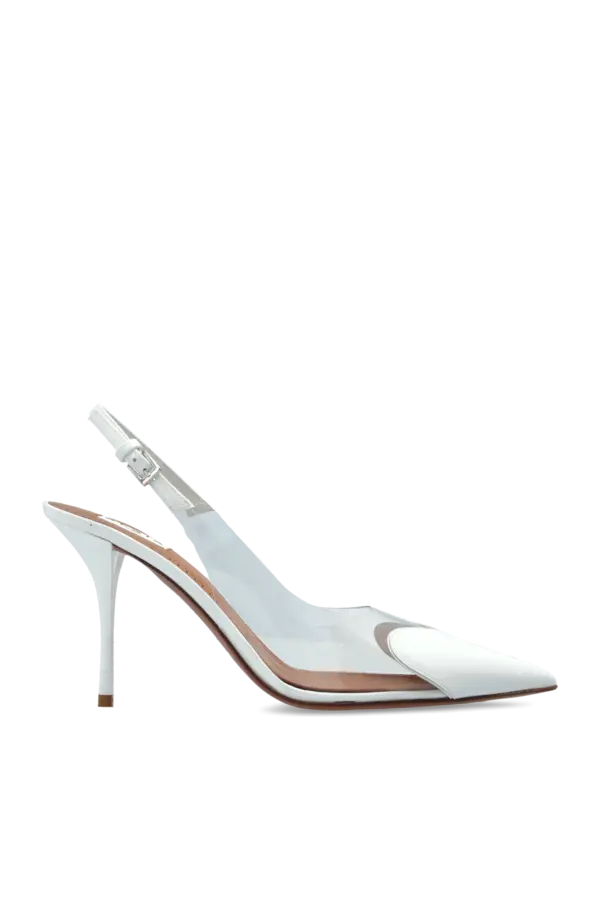 Alaïa High-heeled Slingback Pumps - White