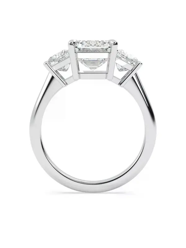 TILLA 14k White Gold Diamond Three Stone Ring