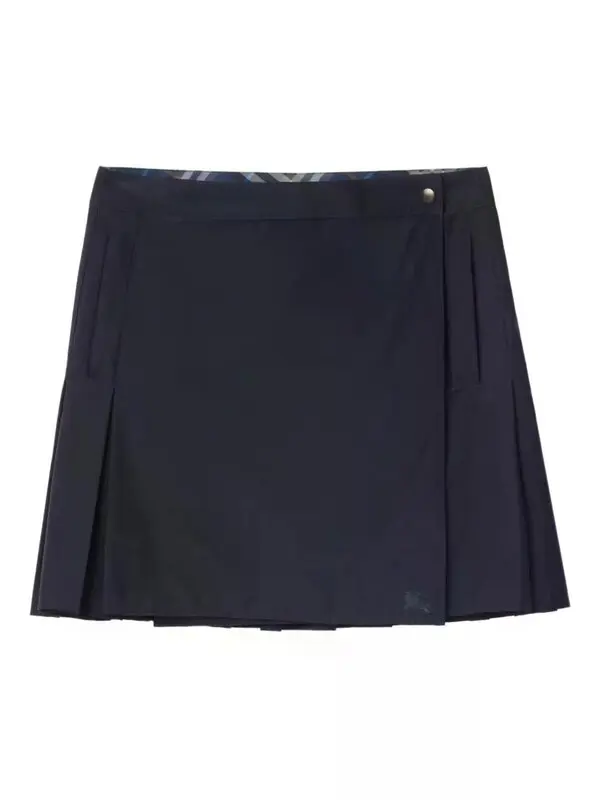 Burberry Wrap Mini Skirt - Blue