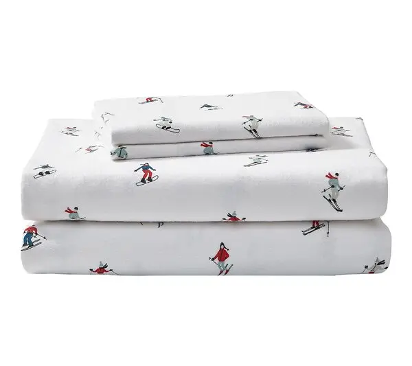 Eddie Bauer Ski Slope Cotton Queen Sheet Set - One-color