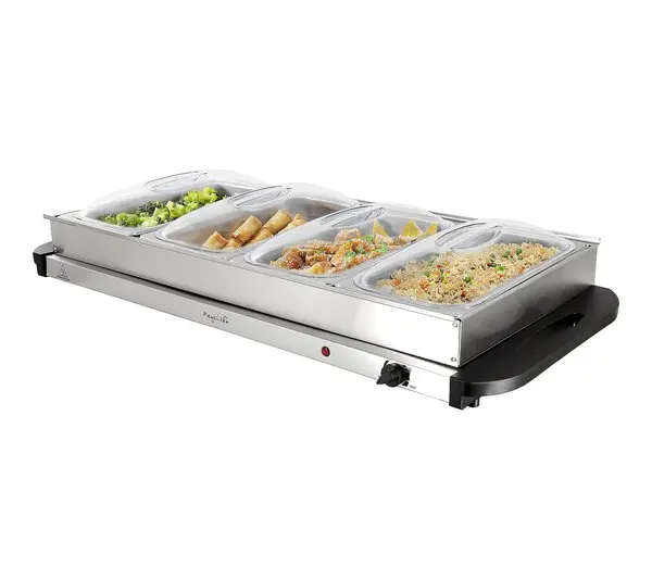MEGACHEF 4 Section Buffet Server & Food Warmer
