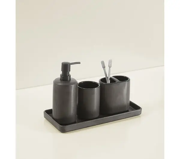 BROOKLYN LOOM Eli Bronze 4-piece Bath Accessory Set