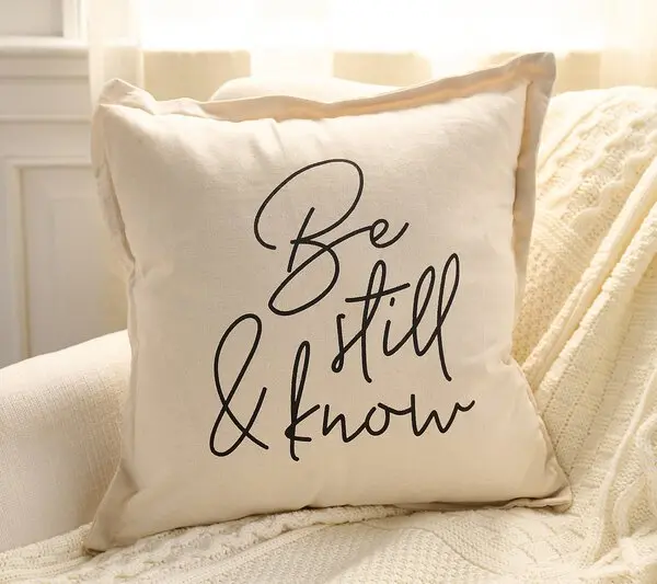 THE VINTAGE SPARROW Vintage Sparrow Inspirational 18' Canvas Throw Pillow & Covers - One-color