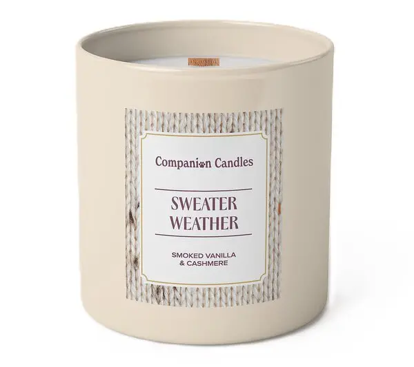 COMPANION CANDLES Sweater Weather: Smoked Vanil La & Cashmere - One-color