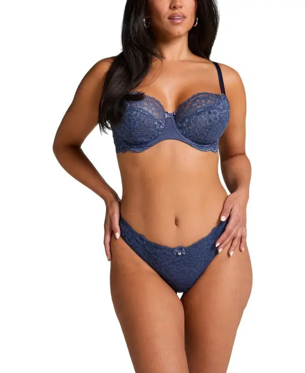 Hunkemoller Marine Non Padded Underwired Bra - Blue Indigo