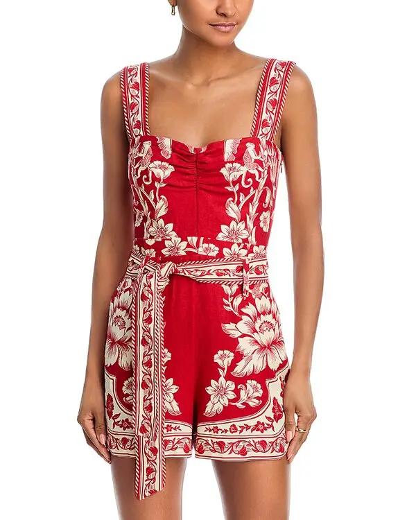 Farm Rio Belted Romper - Guanacaste