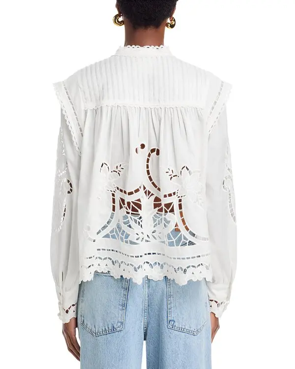 Farm Rio Richilieu Eyelet Shirt