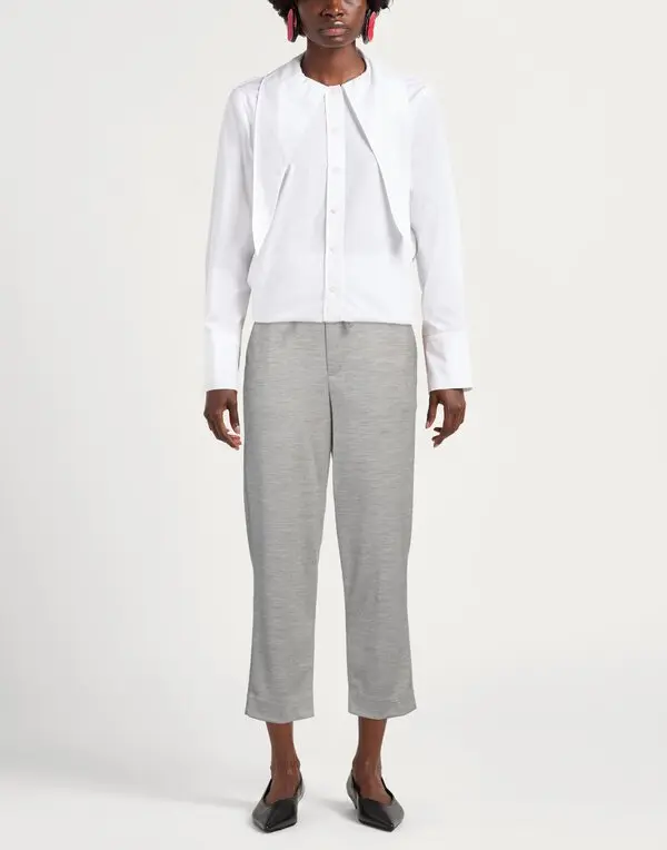 CIRCOLO 1901 Virgin Wool And Polyamide Tapered Pants - Grey