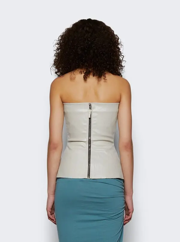 Rick Owens Denim Bustier Top - Ivory