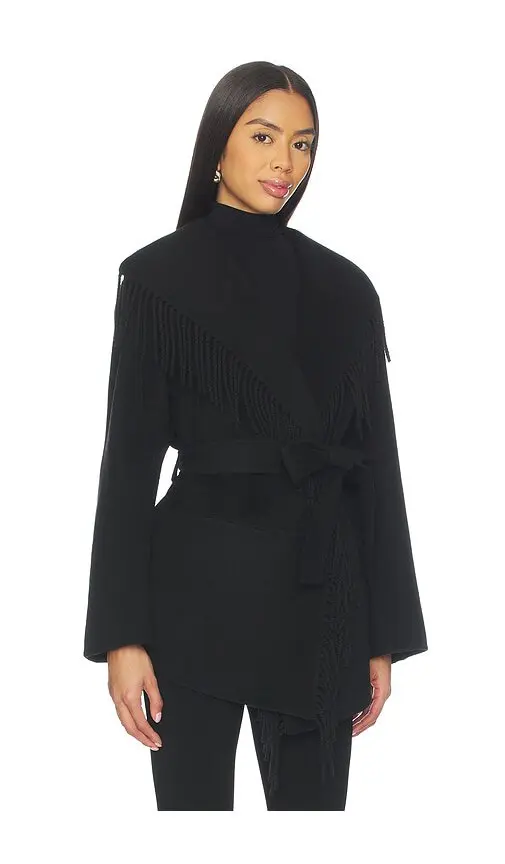 Simkhai Rowen Fringe Jacket - Black