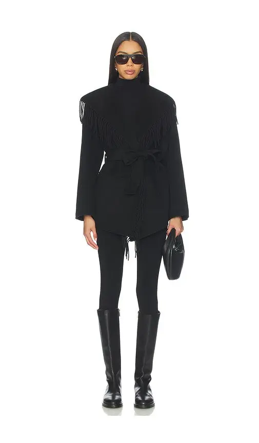 Simkhai Rowen Fringe Jacket - Black