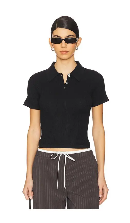 Guest In Residence Shrunken Polo Top
