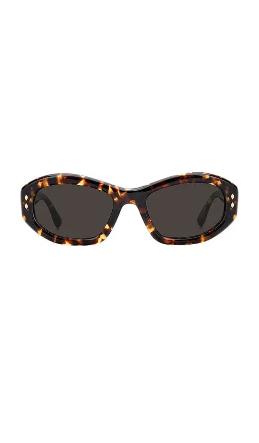 Isabel Marant Oval Sunglasses - Havana & Grey