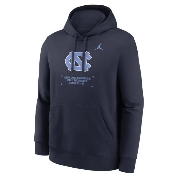 JORDAN North Carolina Club Basketball Pullover Hoodie - Blue