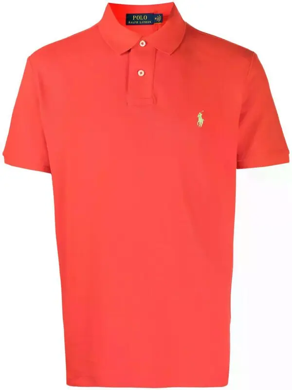 Polo Ralph Lauren Embroidered-logo Polo Collar - Red