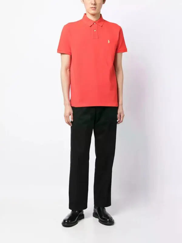 Polo Ralph Lauren Embroidered-logo Polo Collar - Red