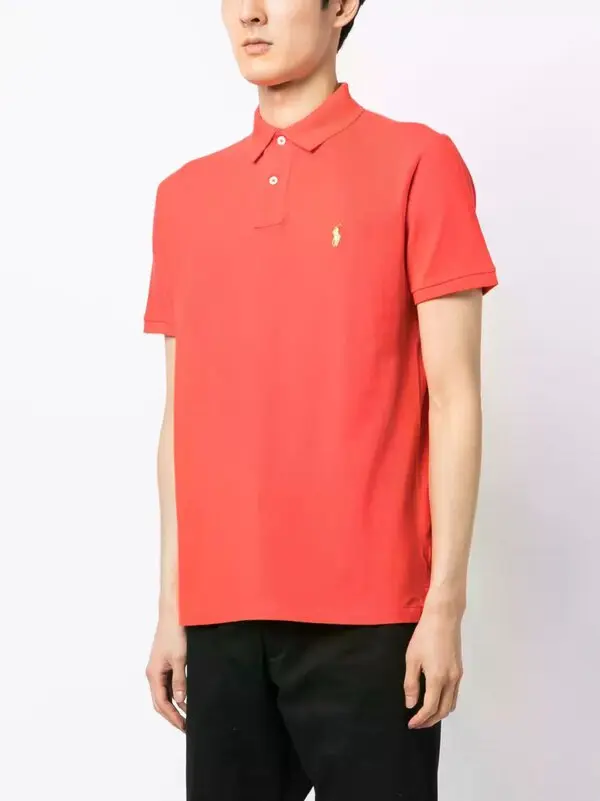 Polo Ralph Lauren Embroidered-logo Polo Collar - Red