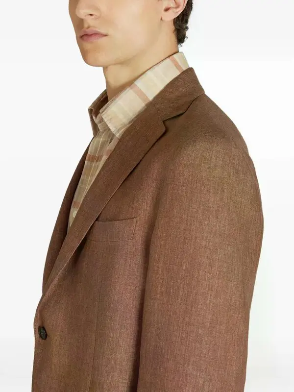 Incotex Single-breasted Linen Jacket