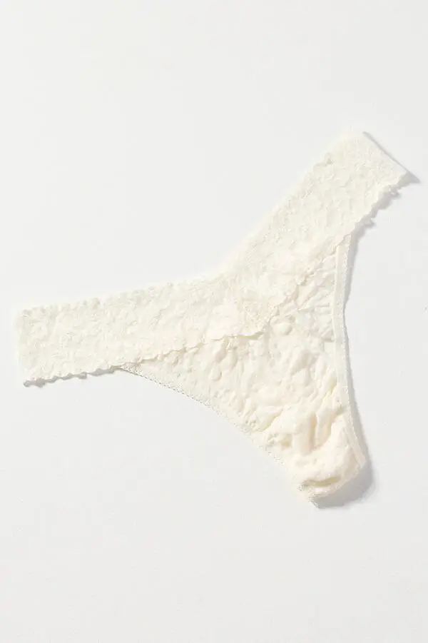 Hanky Panky Ggerbread House Origal Rise Thong - Ivory