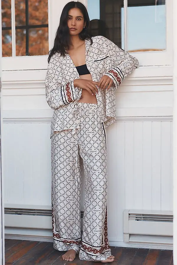 Maeve Silken Buttondown Pajama Top