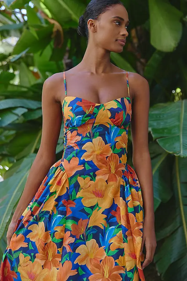 Farm Rio X Sleeveless Maxi Dress - Nina Floral