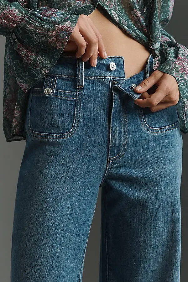 Paige Anessa High-rise Wide-leg Jeans - Written