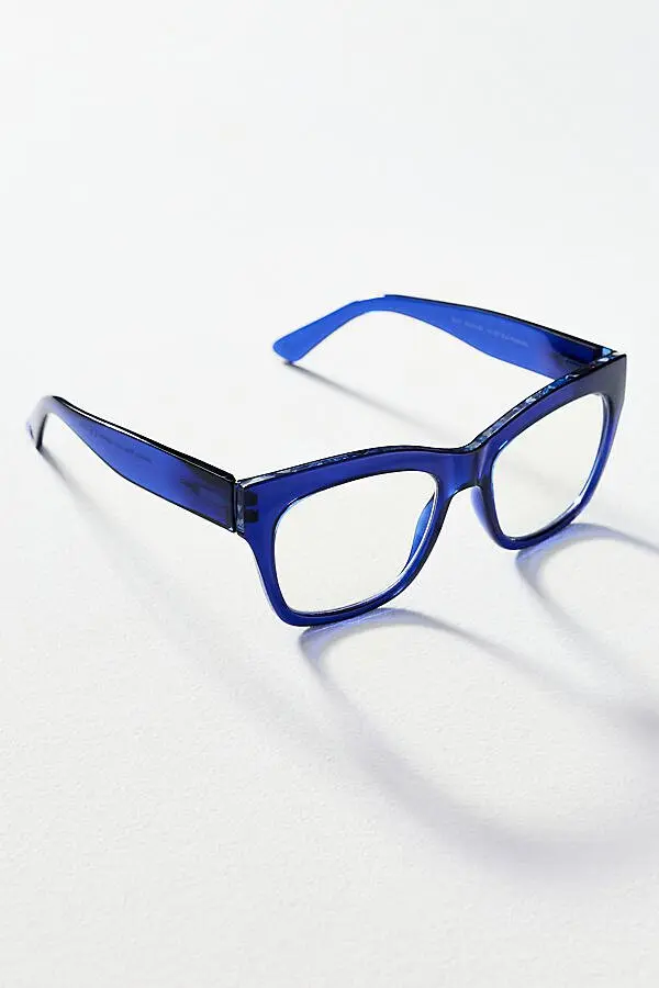 PEEPERS Translucent Square Readers - Navy