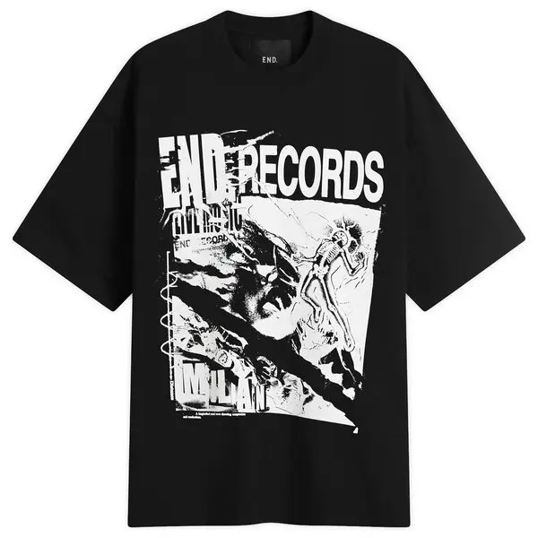 END. Records T-shirt - Black