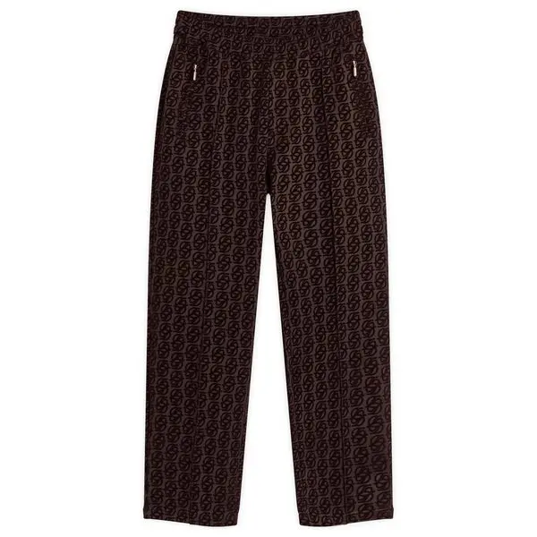 Drole De Monsieur Monogrammed Tracksuit Trousers - Dark Brown