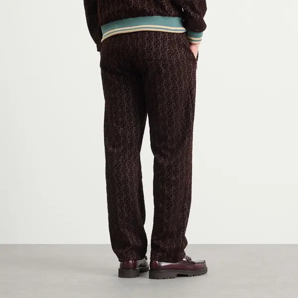 Drole De Monsieur Monogrammed Tracksuit Trousers - Dark Brown