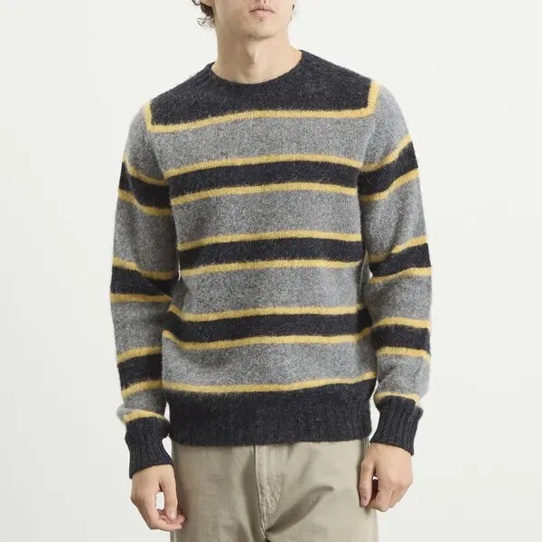 Howlin' Absolute Belter Stripe Jumper - Charcoal