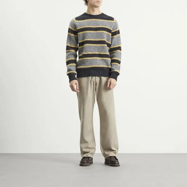 Howlin' Absolute Belter Stripe Jumper - Charcoal